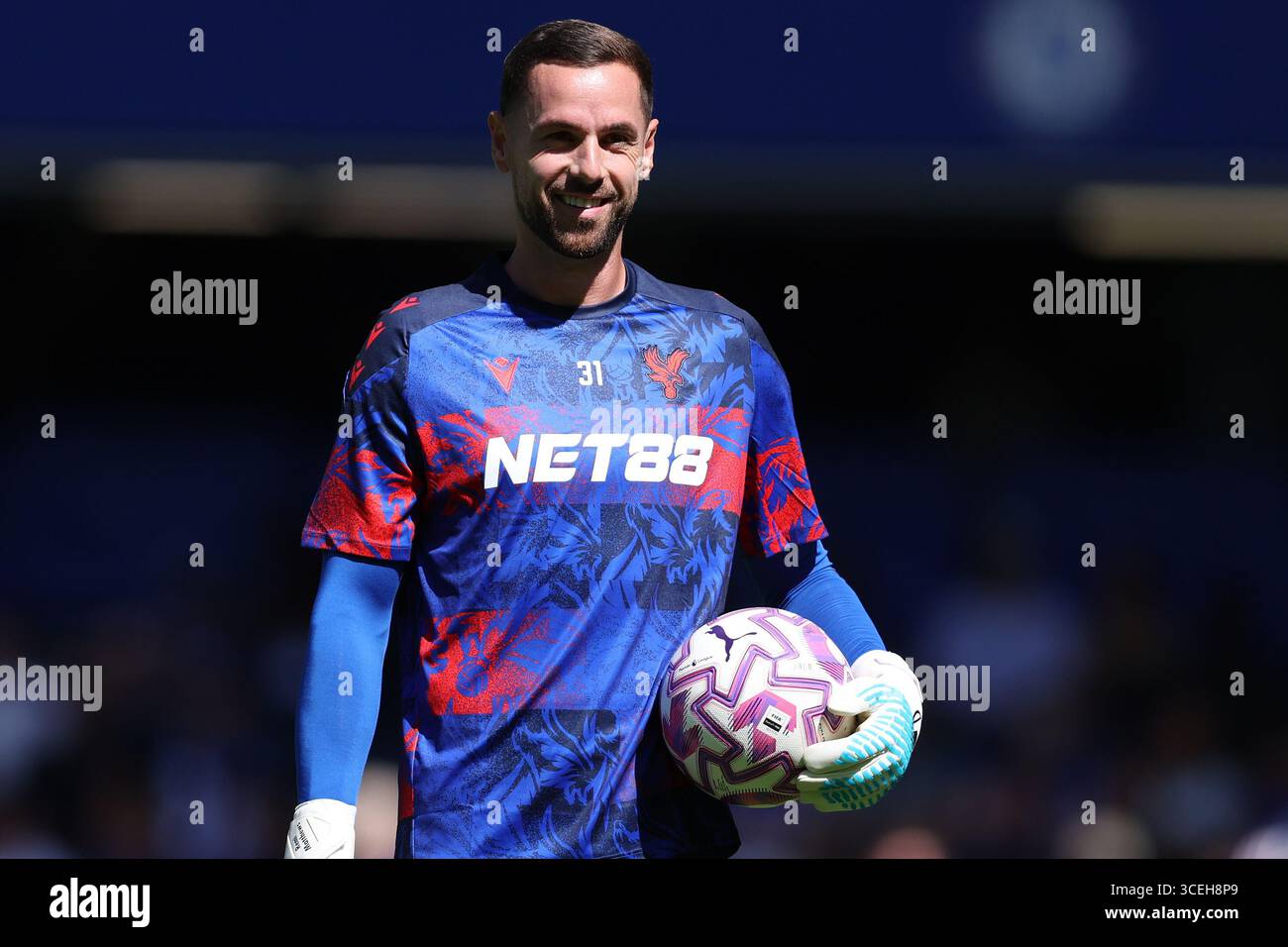 London, England, 17th August 2025. Remi Matthews of Crystal Palace ...