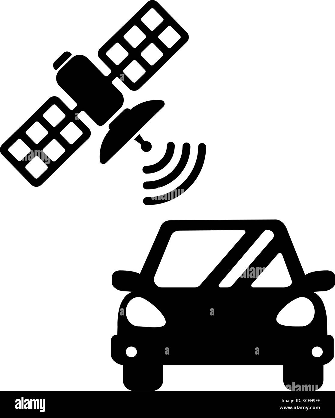 Illustration transportation technology car Black and White Stock Photos ...