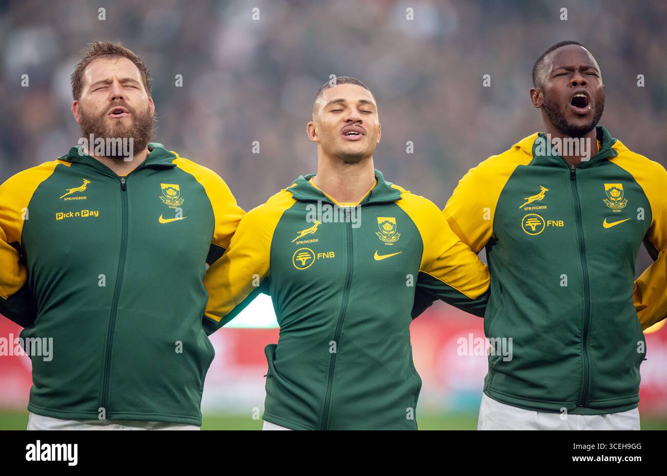 Boan Venter of South Africa, Edwill van der Merwe of South Africa and ...