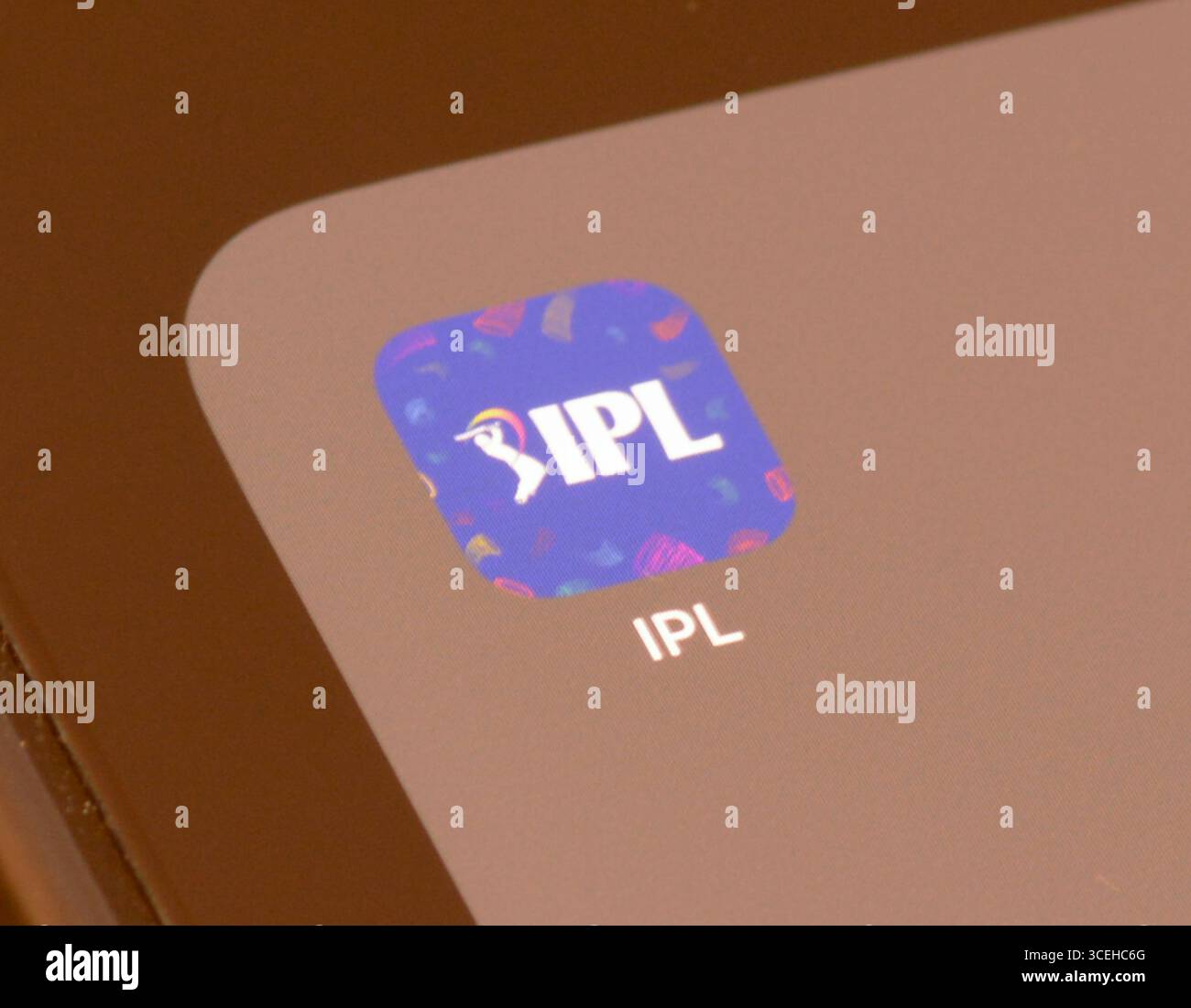 Official IPL app on a smartphone screen Stock Photo - Alamy
