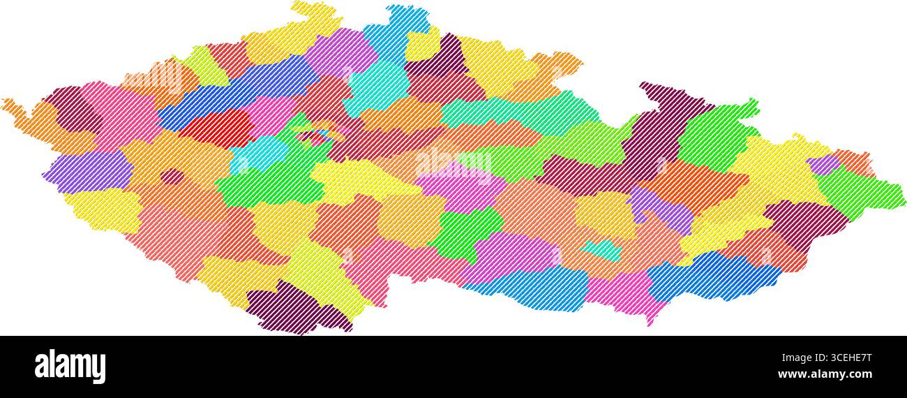 Shaded Czech Republic Map Illustration – Realistic Vector Cartography ...