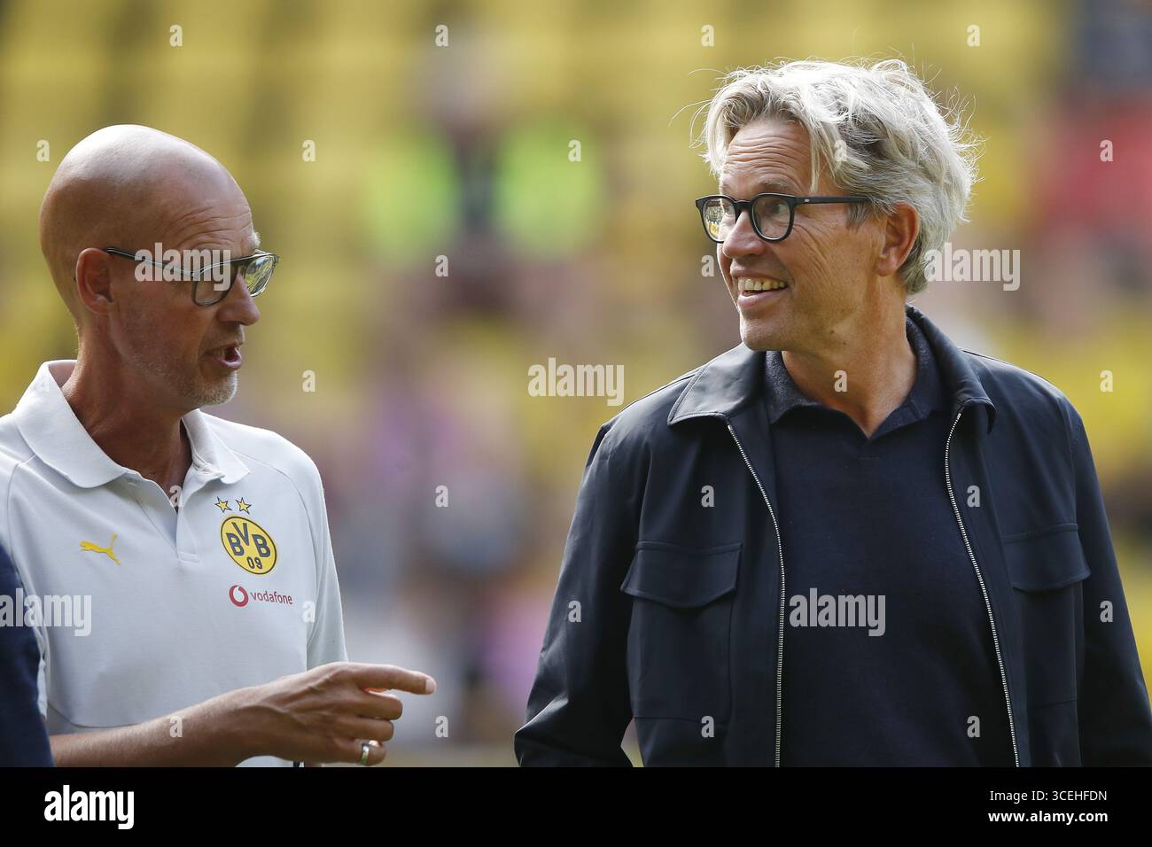 DORTMUND – (l-r) Borussia Dortmund CEO Carsten Cramer, Vodafone Germany ...