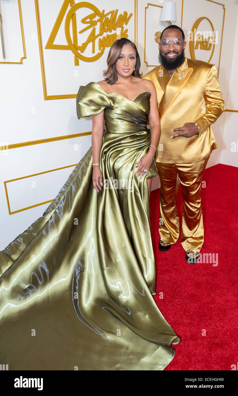 Pastor Mike Jr. and wife, JaQuetta McClure on the Red Carpet at the ...