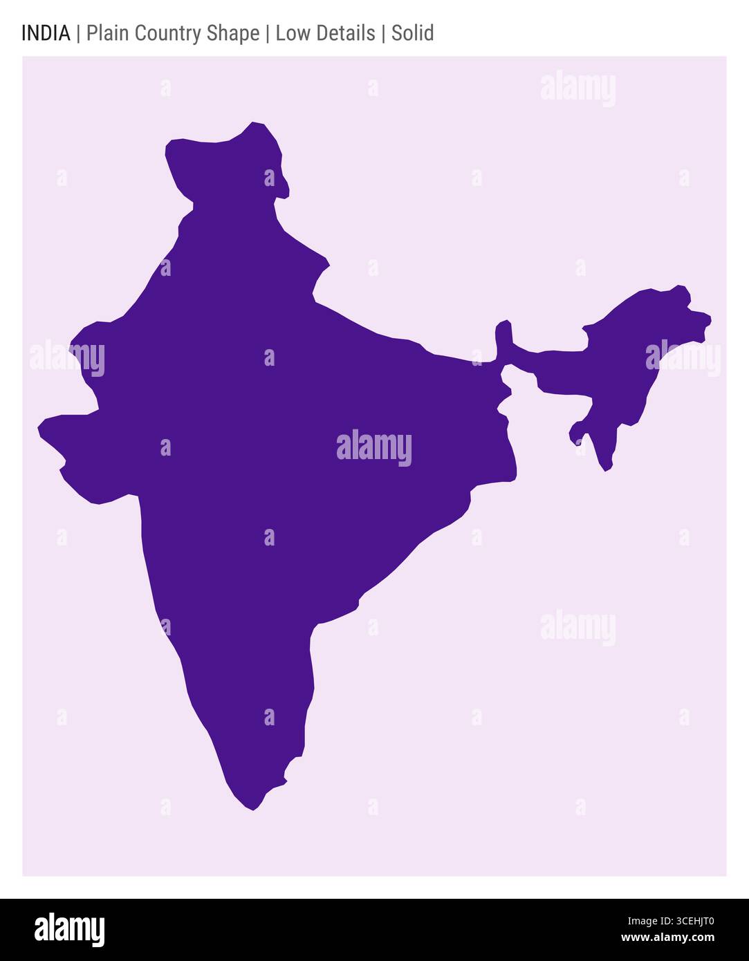 India map silhouette outline hi-res stock photography and images - Alamy