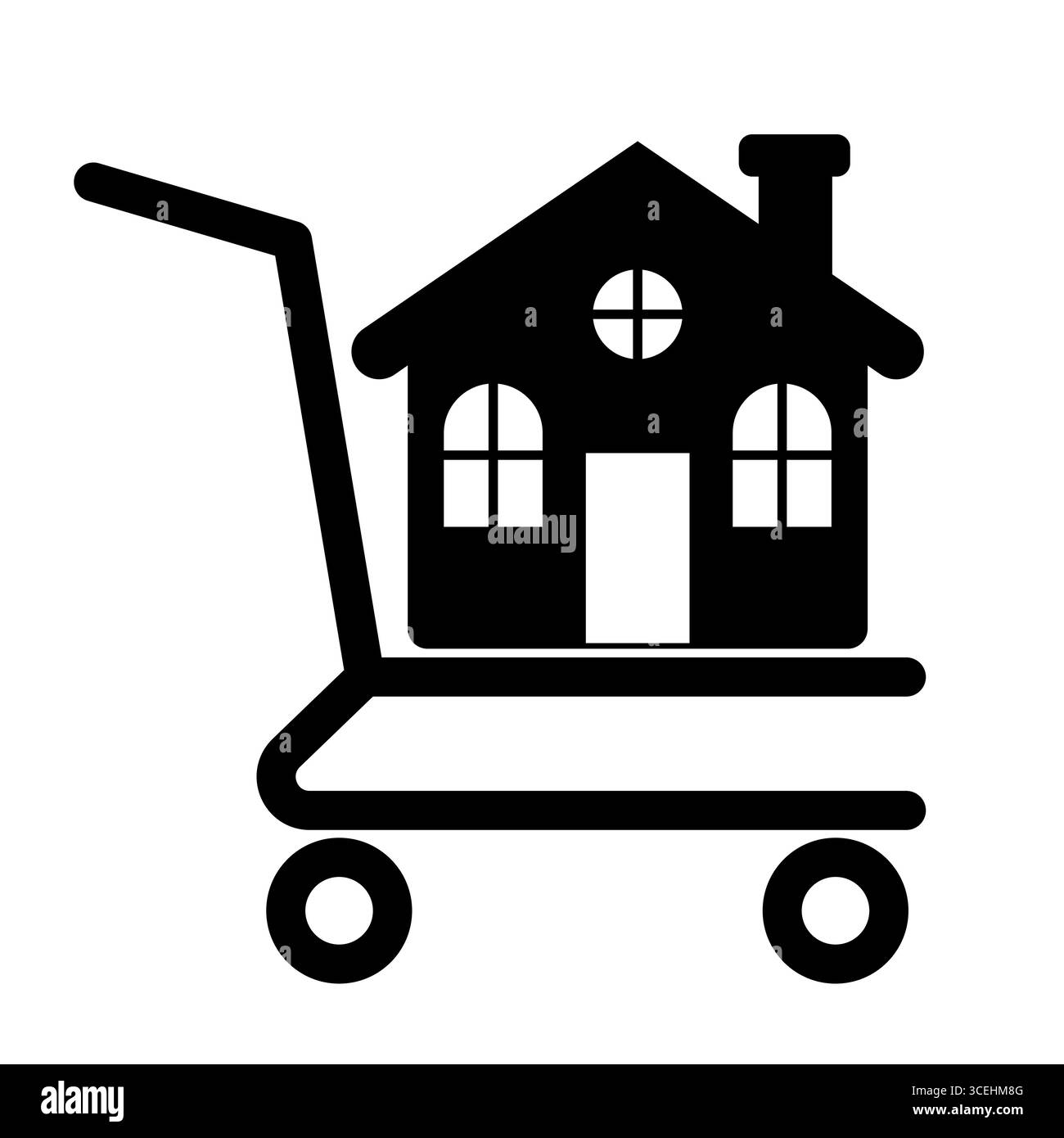 House on market Stock Vector Images - Alamy