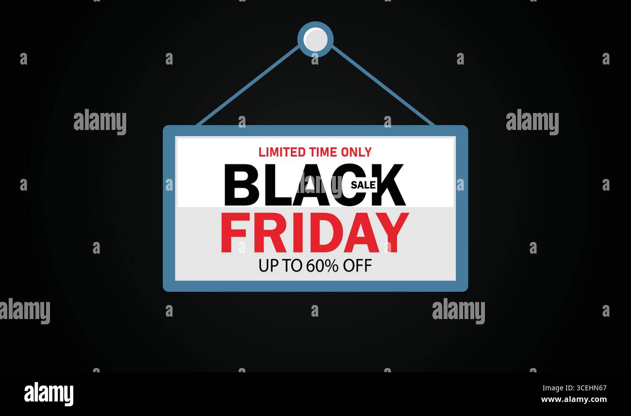 Time black friday shopping Stock Vector Images - Alamy
