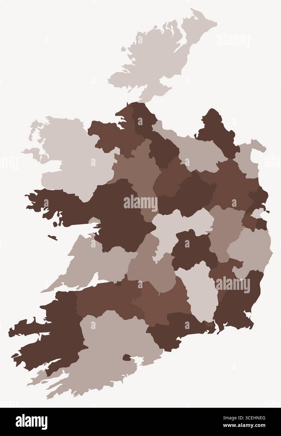 Map of irish border Stock Vector Images - Alamy