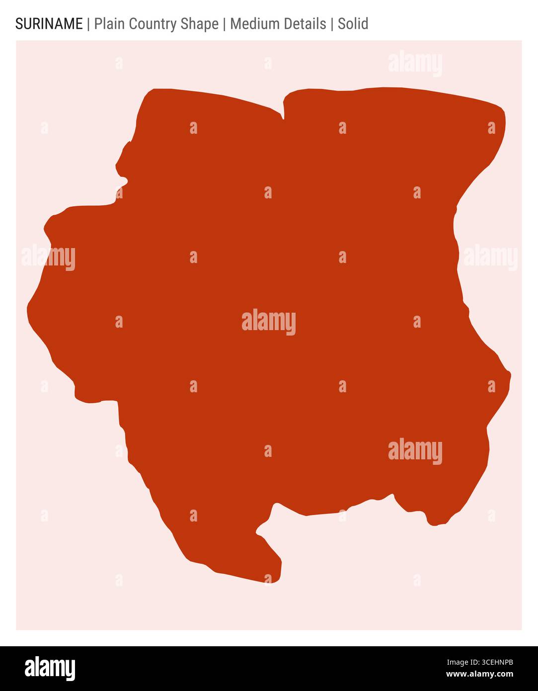 Map america highlighted suriname Stock Vector Images - Alamy