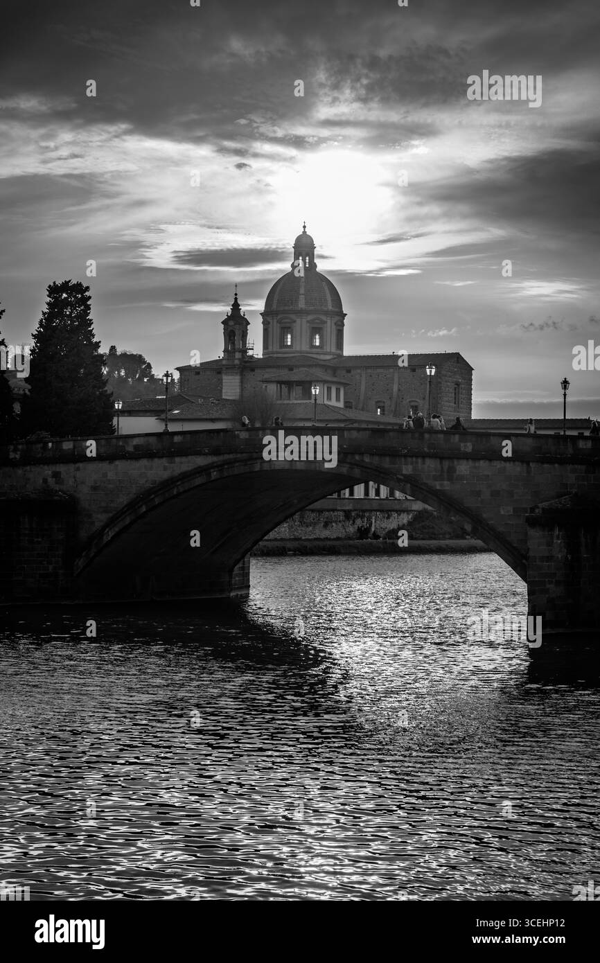 View tuscan landscape in Black and White Stock Photos & Images - Alamy