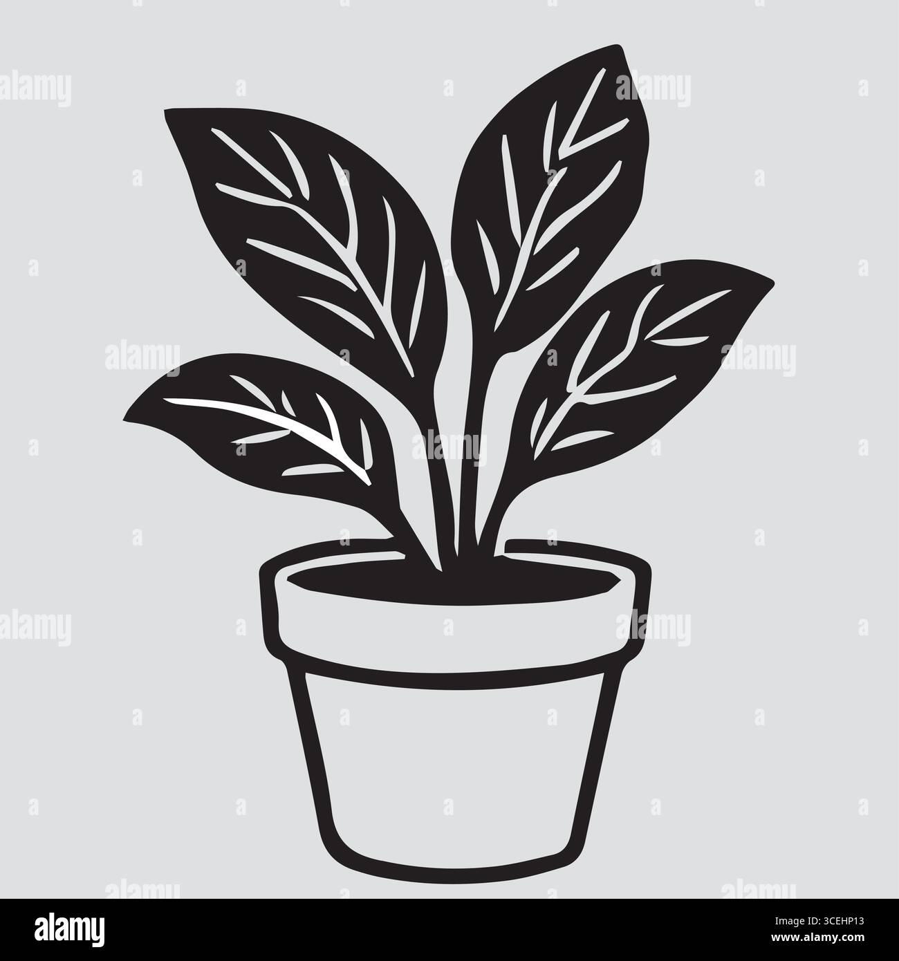 White flower garden Stock Vector Images - Alamy