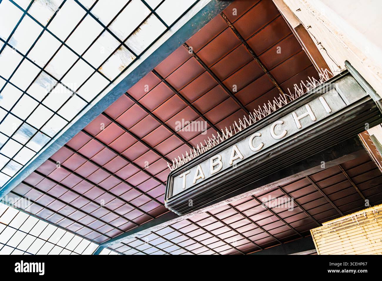 Tabacchi sign, Florence railway station Stock Photo - Alamy