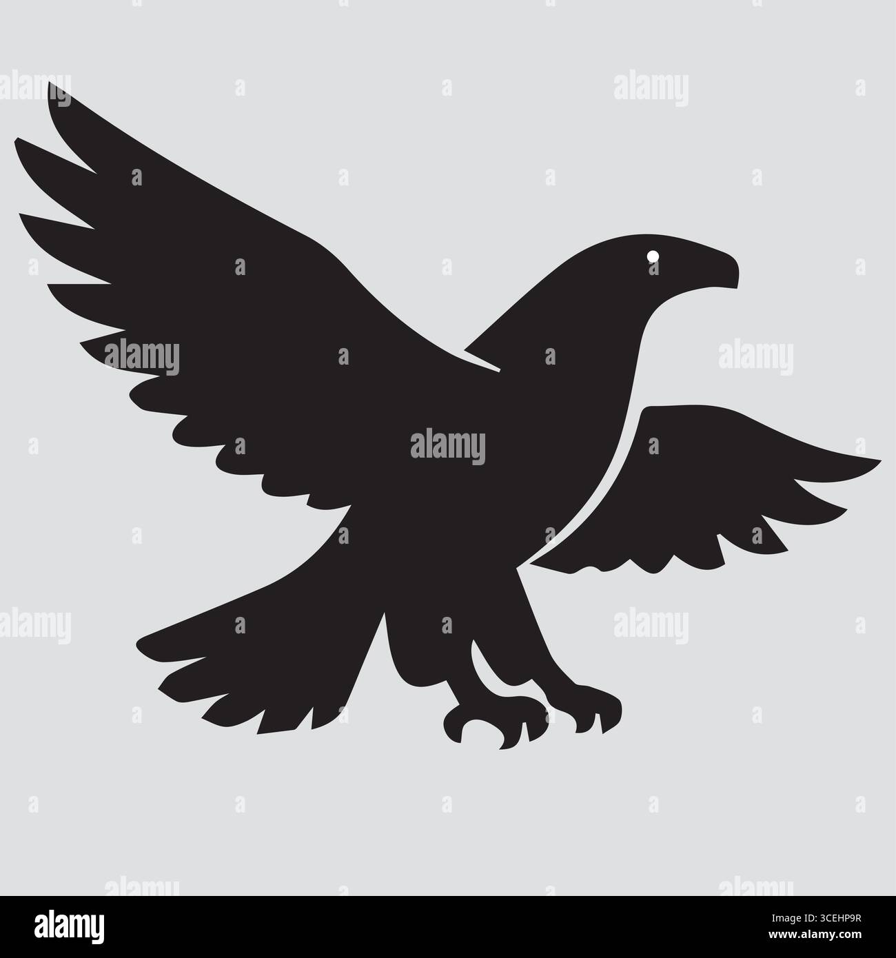Sky background eagle flying Stock Vector Images - Alamy