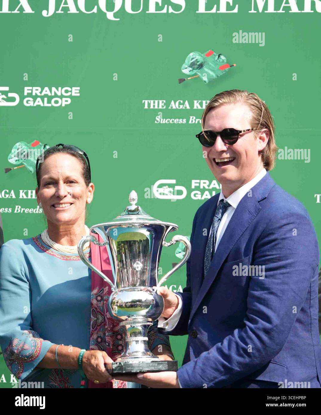 M S SANGSTER PROPRIETAIRE during the 2025 the Aga Khan Studs Prix Jacques Le Marois on 17 AUGUST ...