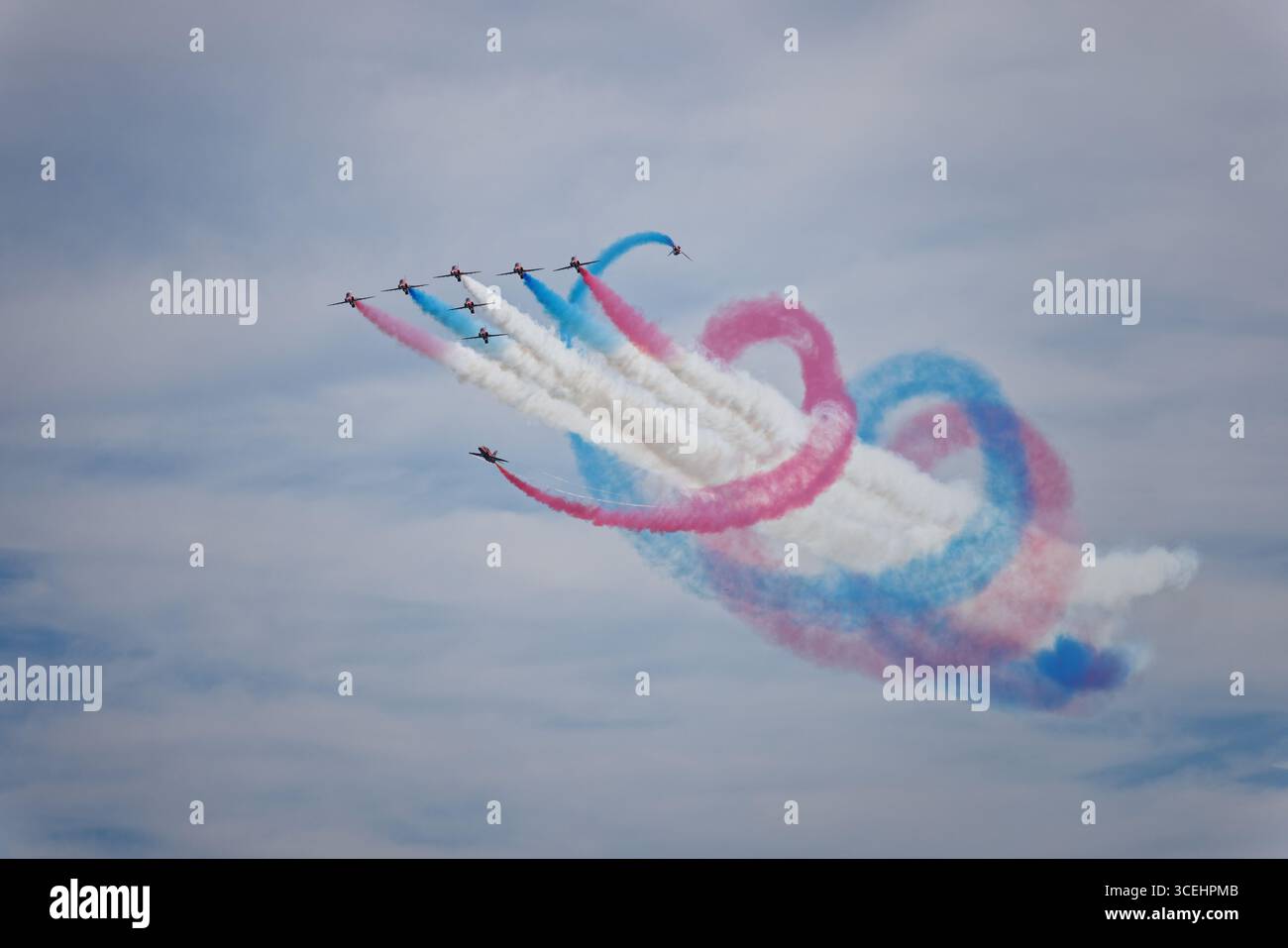 Red Arrows RAF aerobatic team at Eastbourne August 2025 Stock Photo - Alamy