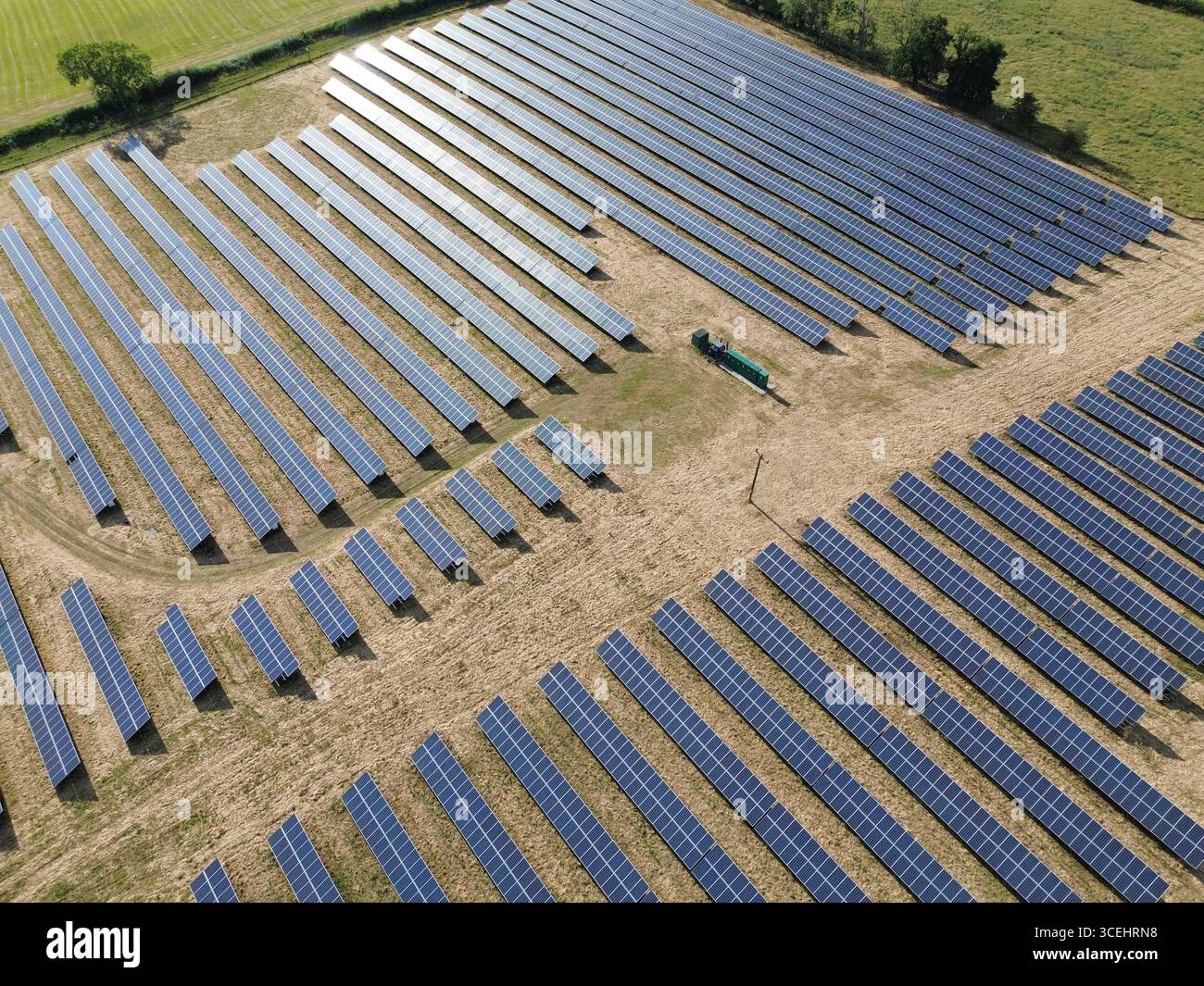 Solar panels across landscape large hi-res stock photography and images ...