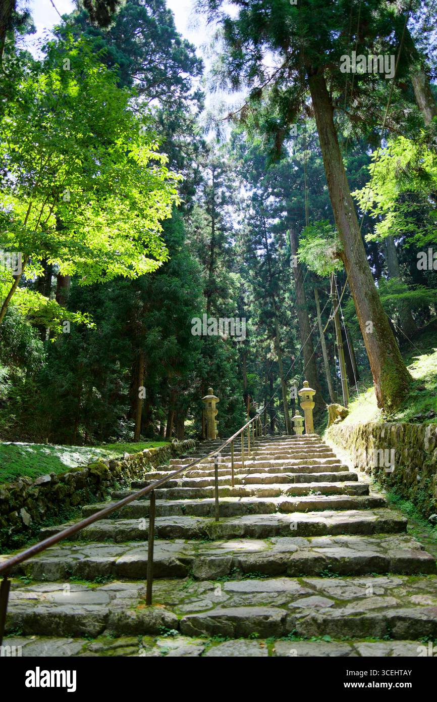 The World Cultural Heritage Site, Enryaku-ji Temple on Mount Hieizen ...