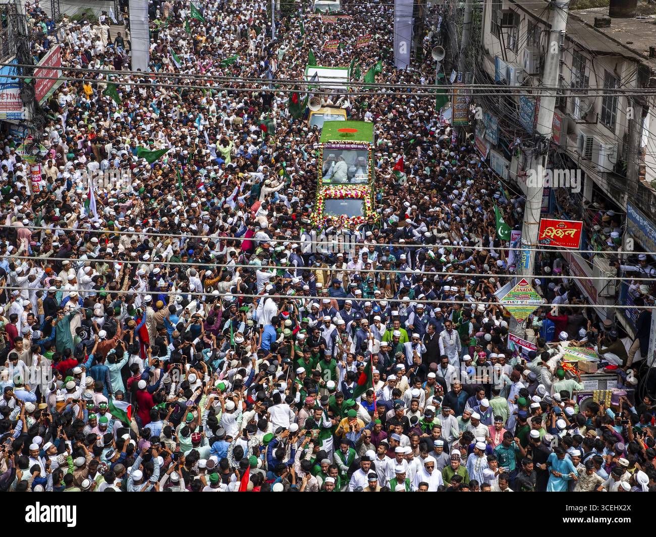 Chattogram, Bangladesh - 16 September 2024: Aerial view of a bustling ...