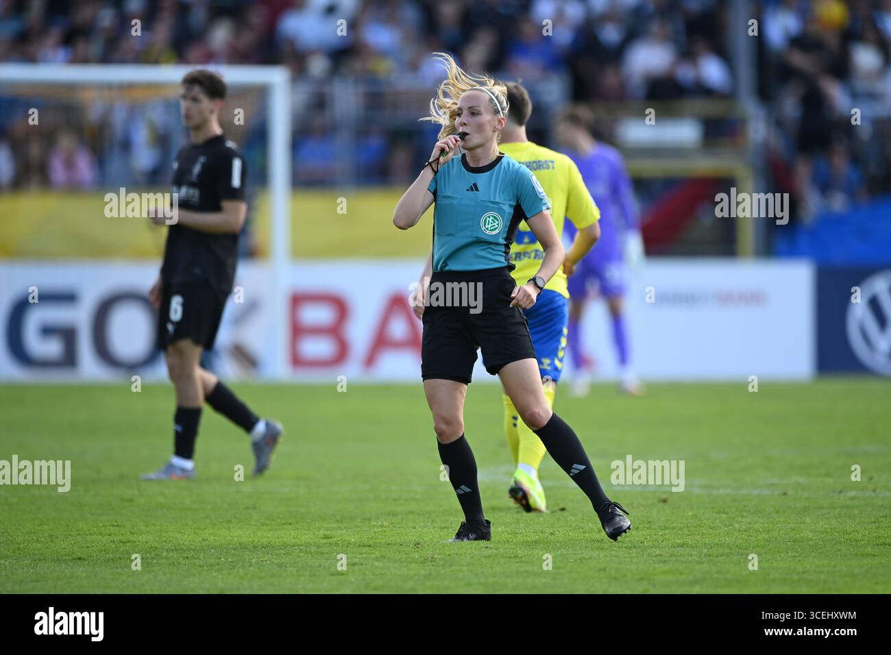 referee Fabienne MICHEL Football, DFB Cup, 1st main round, SV Atlas ...