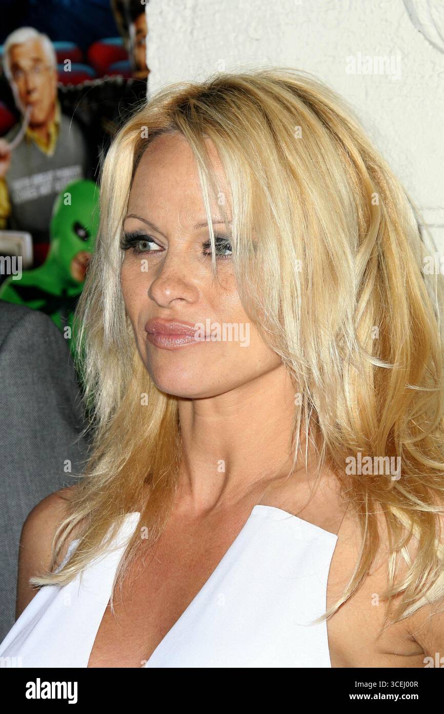 Pamela Anderson At The Premiere Of Superhero Movie Held At The Mann