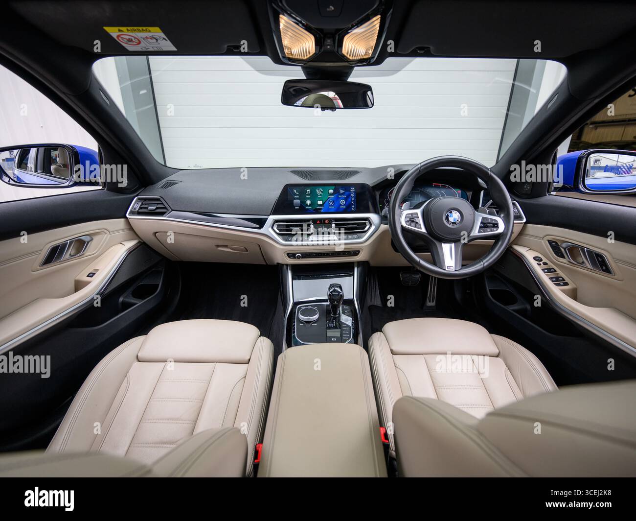 Derby, UK - August 14, 2025: BMW interior, featuring a luxury design ...