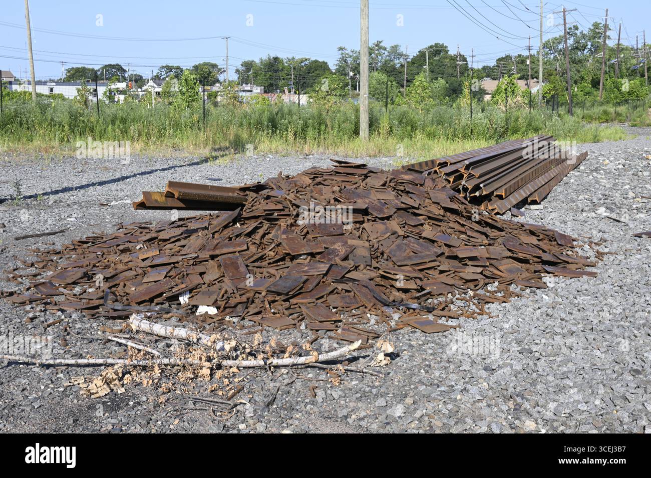 Rail plates and rail Stock Photo - Alamy