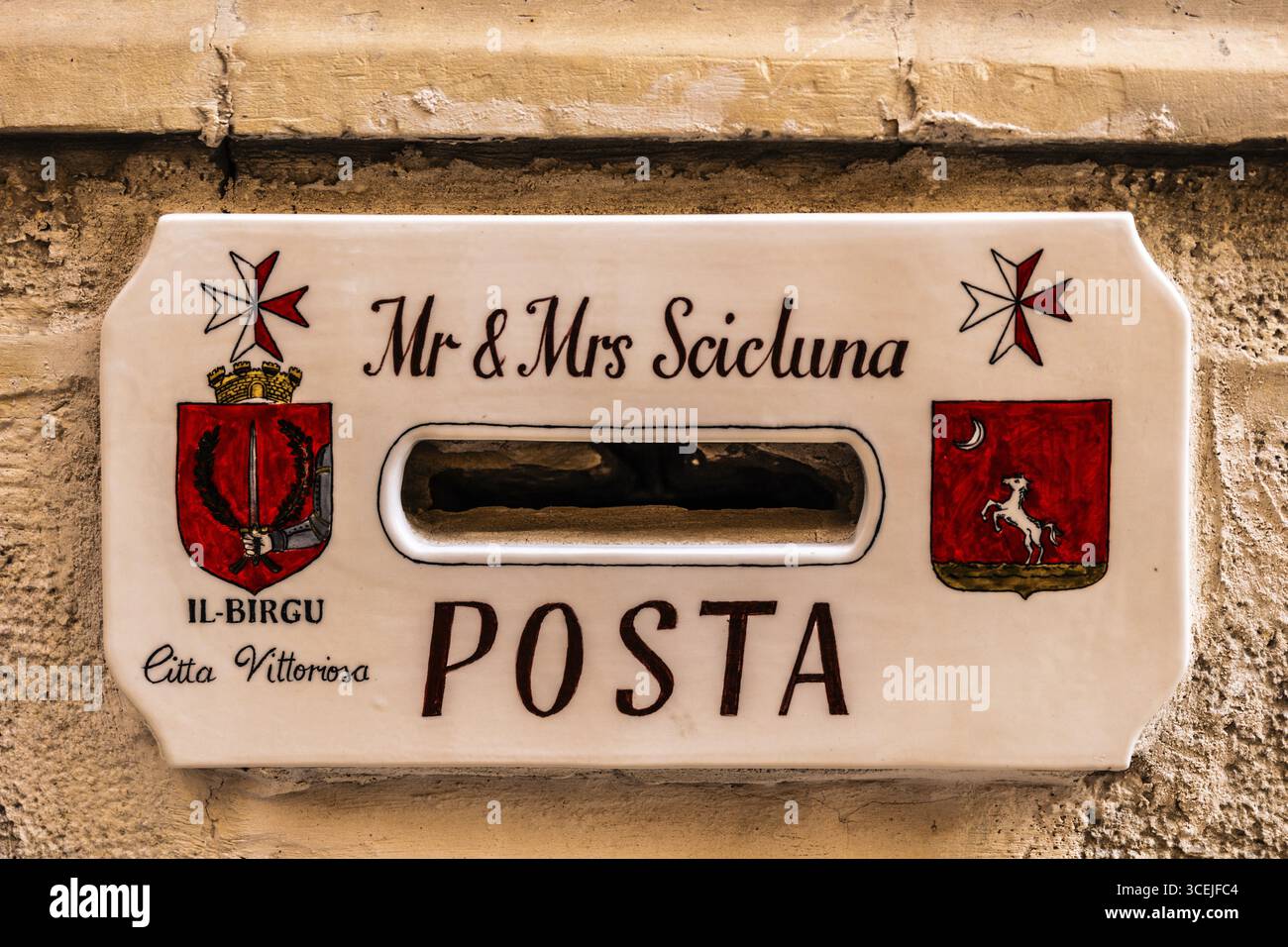 Mailbox, Old Town of Vittoriosa, Three Cities, Cottonera, oldest ...
