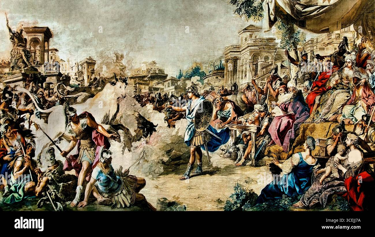 Mythological story Jason voyage Argonauts capture golden fleece Greece ...