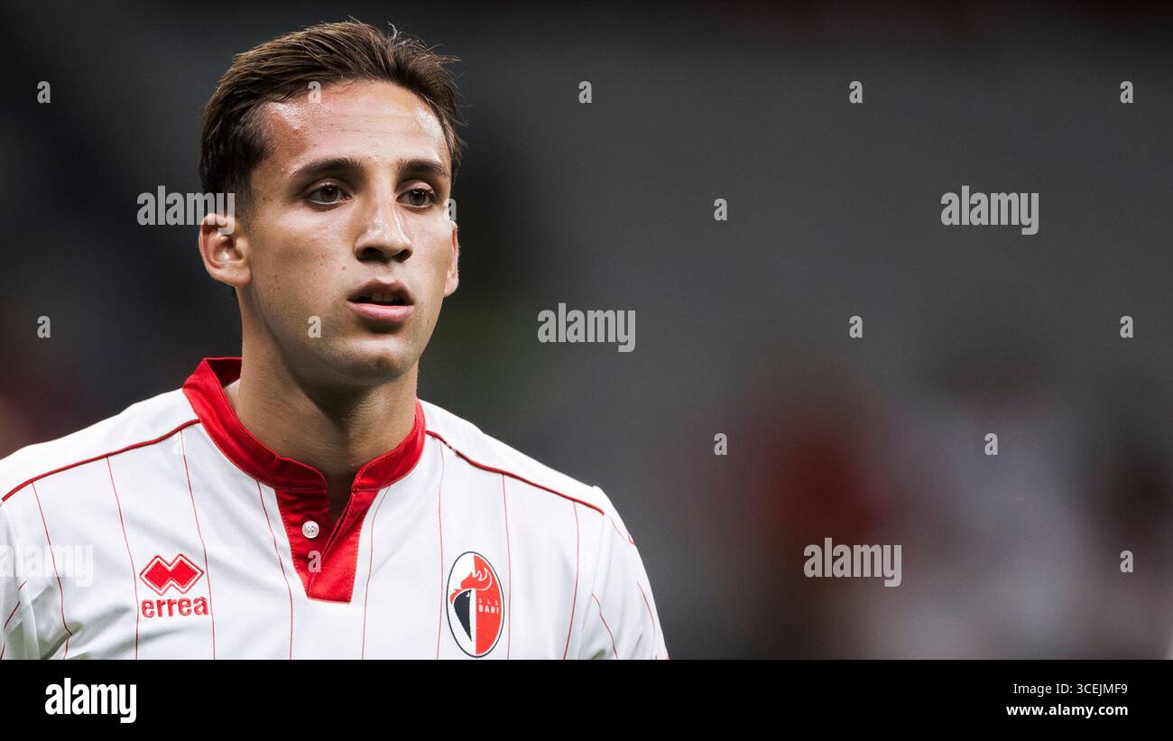 Riccardo Pagano of SSC Bari looks on during the Coppa Italia football ...