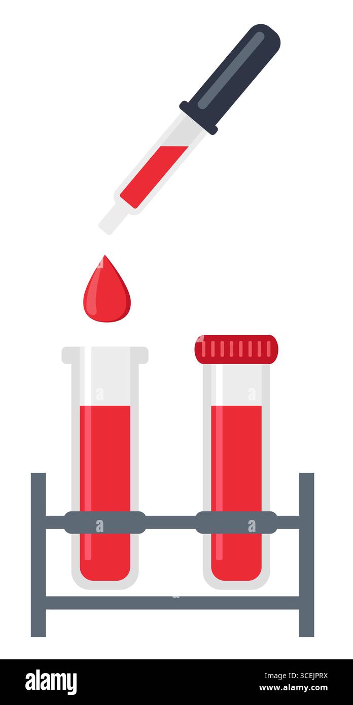 Medical tubes test laboratory Stock Vector Images - Alamy