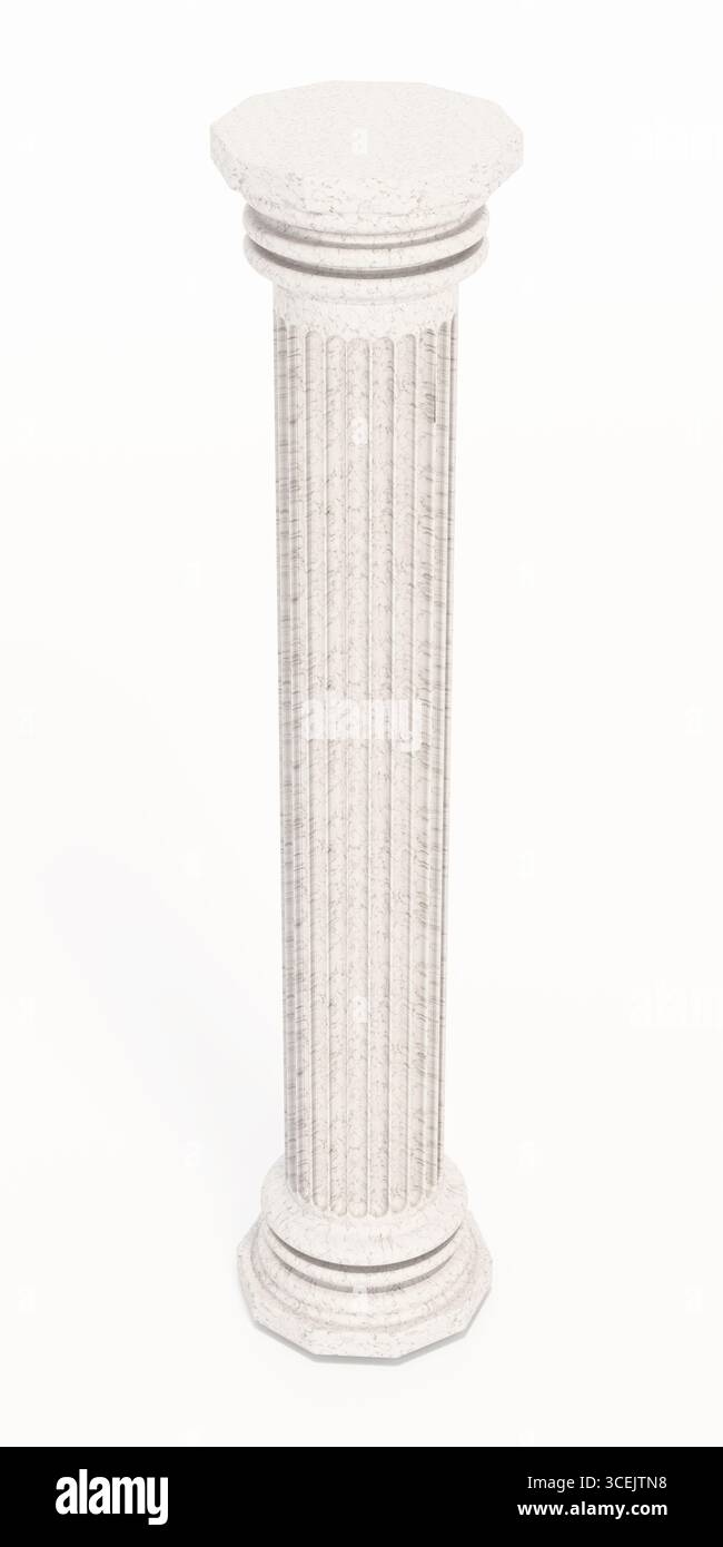 Classic marble pillars background Cut Out Stock Images & Pictures - Alamy