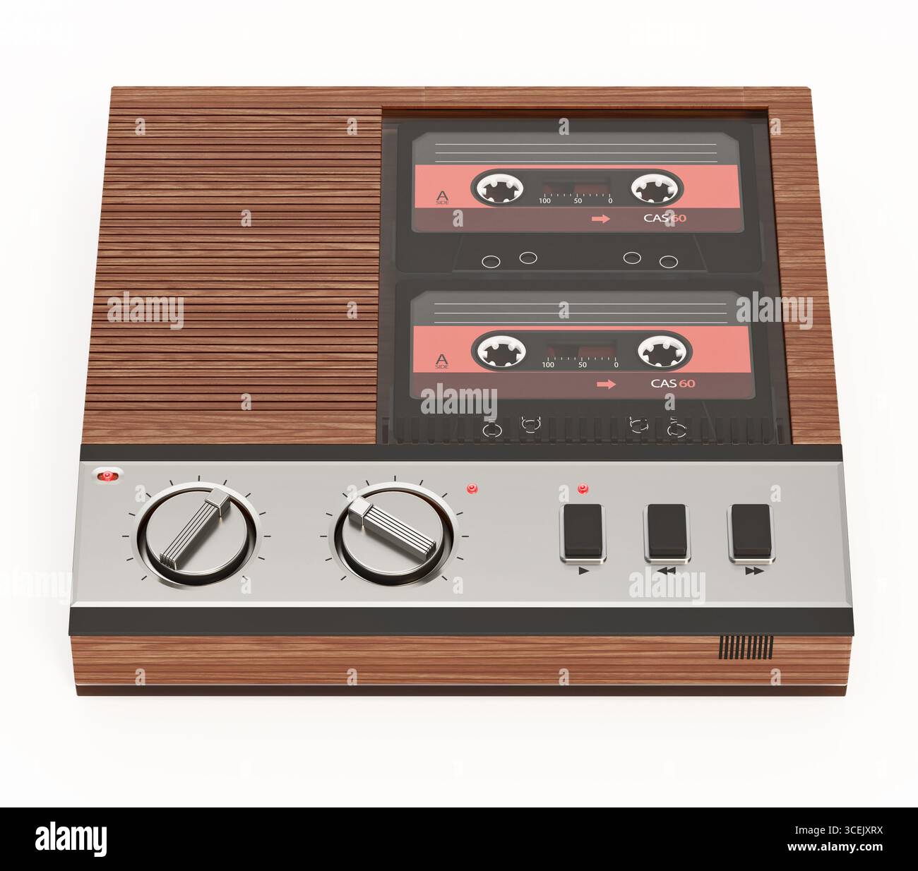 Answering machine isolated on white background. 3D illustration Stock Photo - Alamy