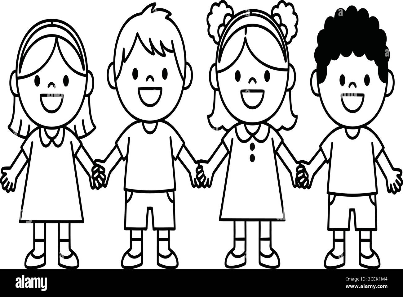 Educational friendship Stock Vector Images - Alamy