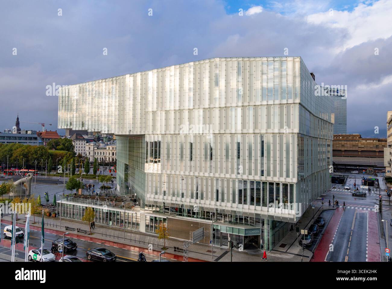 Oslo Norway, Oslo Public Library building Deichman Bjørvika, in the ...
