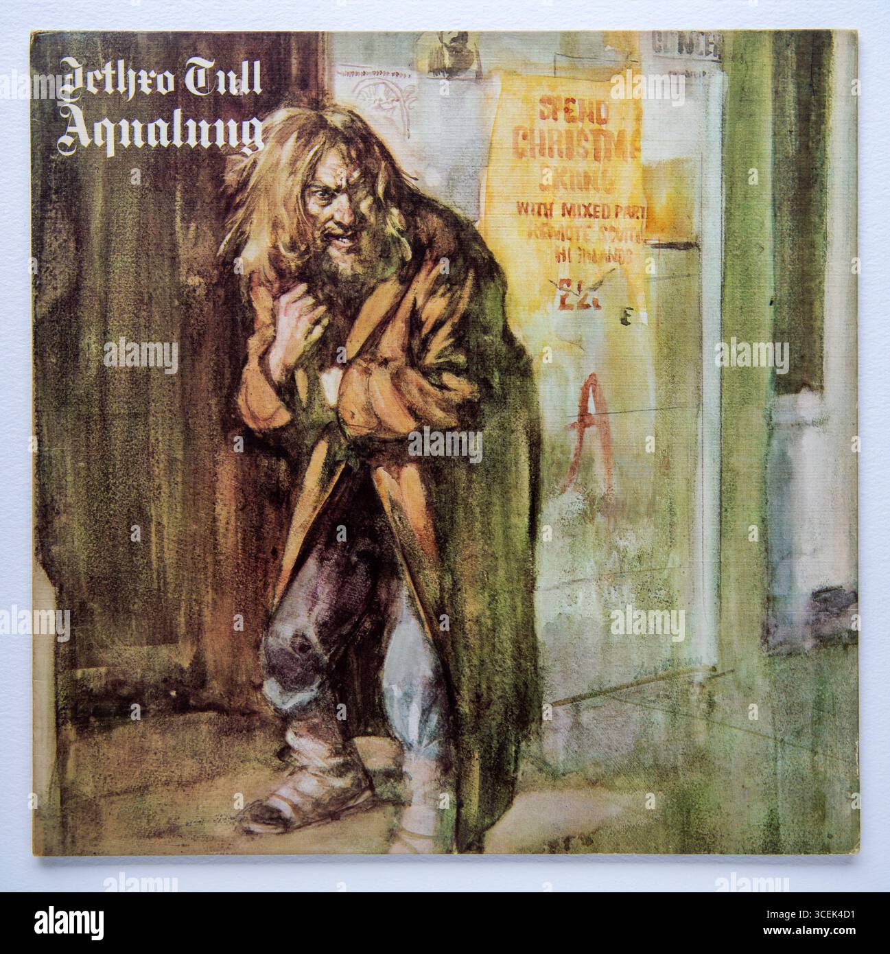 LP cover of Aqualung, the fourth studio album by Jethro Tull, which was ...