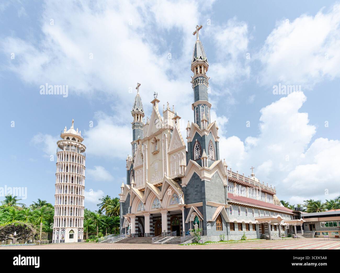 Our Lady of Fatima Church at Perampalli, Udupi, Karnataka, India Stock ...