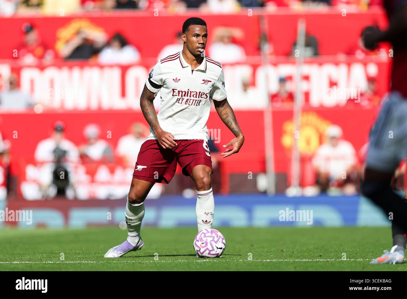 Arsenal defender Gabriel (6) during the Manchester United FC v Arsenal ...