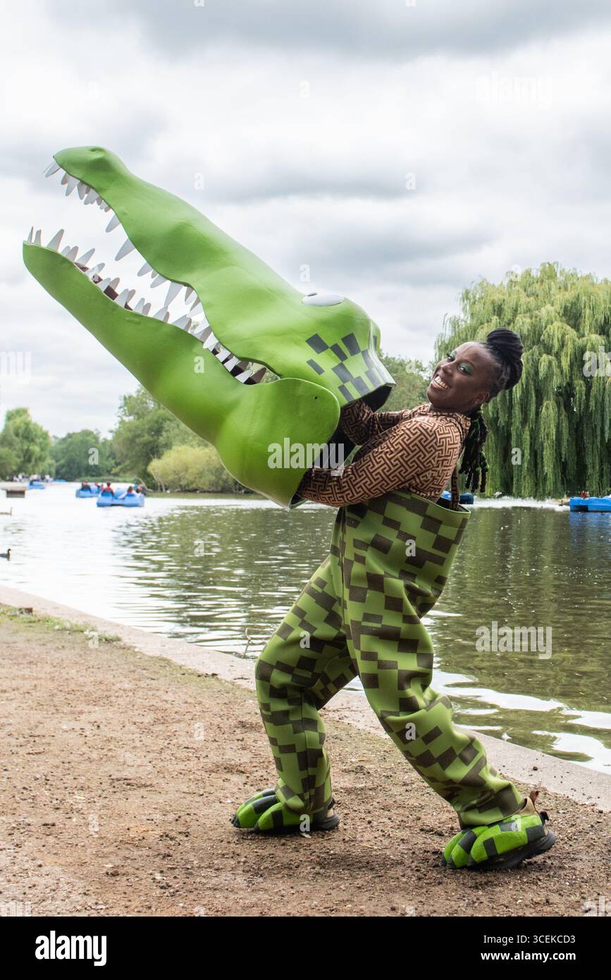 London 18 August 2025, The Enormous Crocodile was spotted by Regent's ...