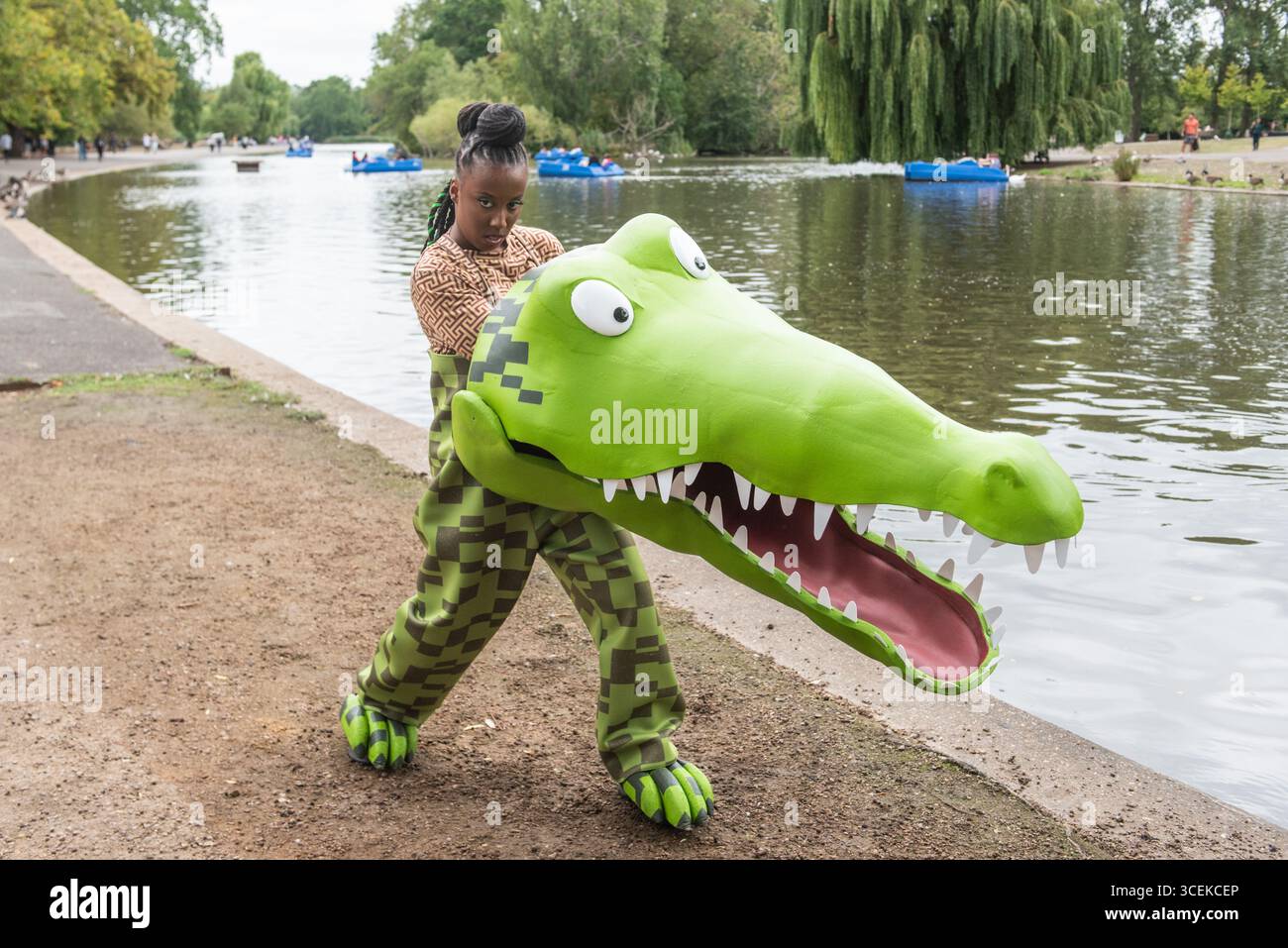 London 18 August 2025, The Enormous Crocodile was spotted by Regent's ...