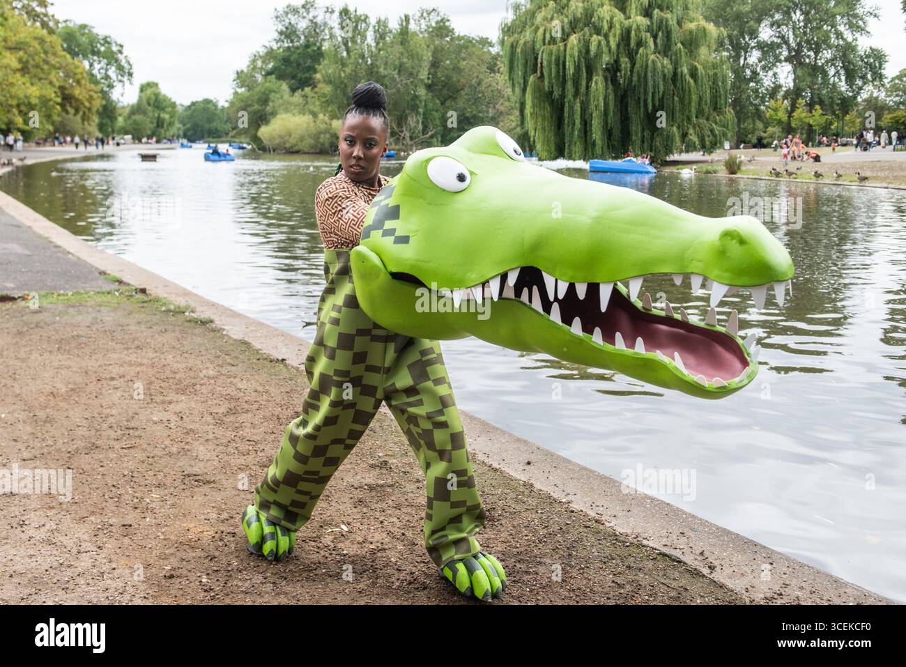 London 18 August 2025, The Enormous Crocodile was spotted by Regent's ...