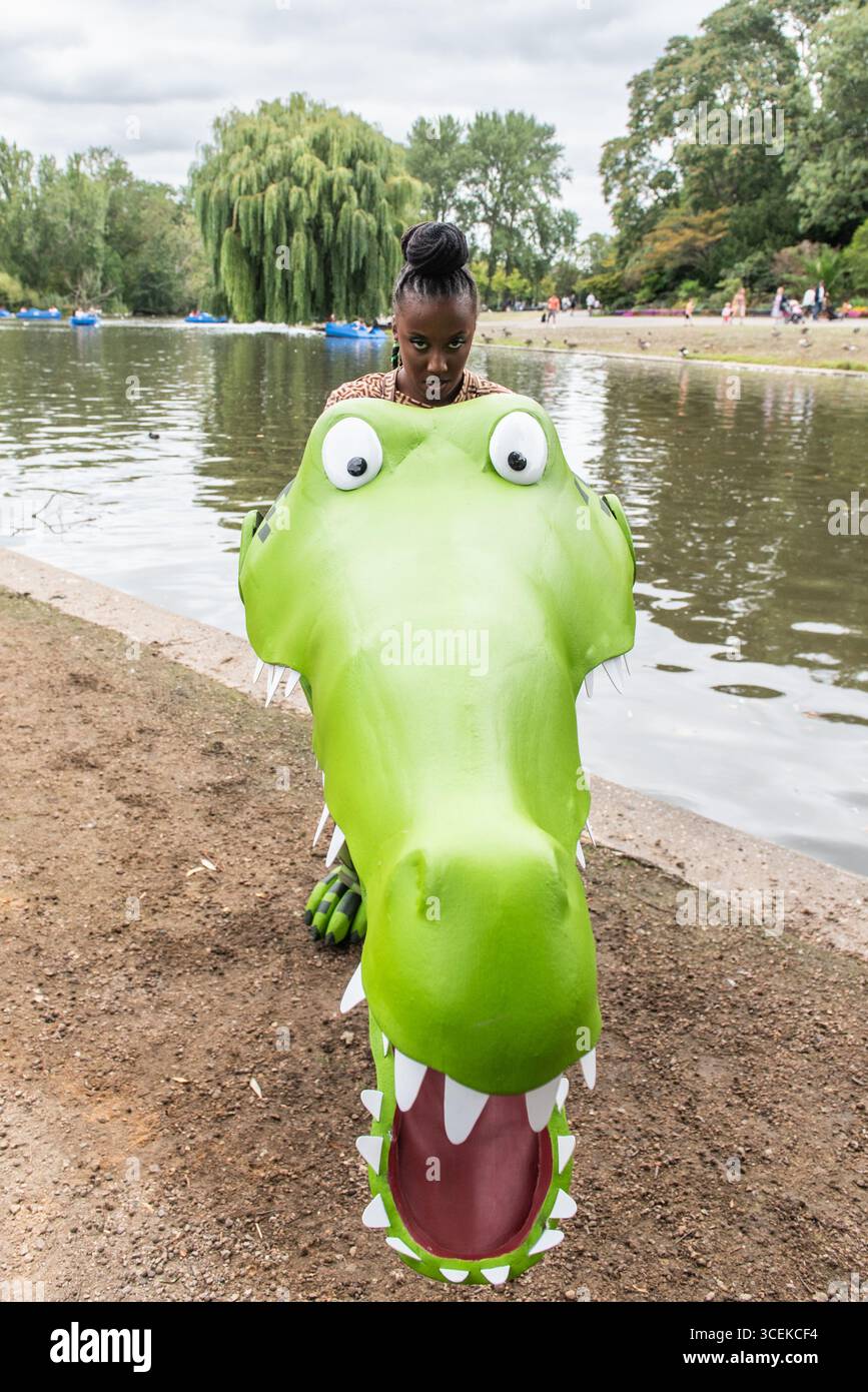 London 18 August 2025, The Enormous Crocodile was spotted by Regent's ...