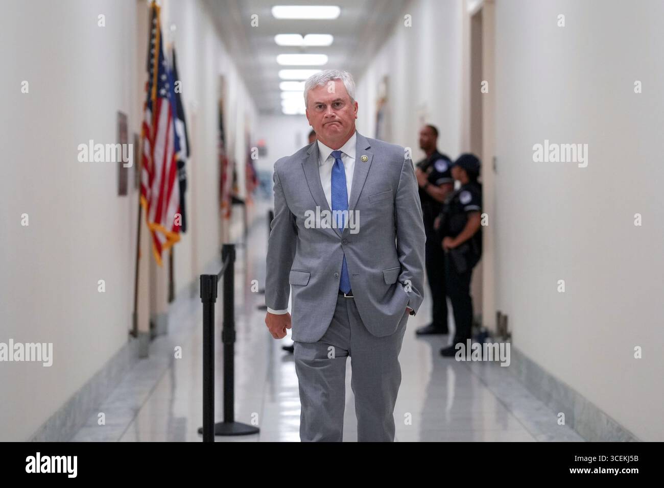 House Oversight Committee Chairman James Comer, R-Ky., speaks to ...