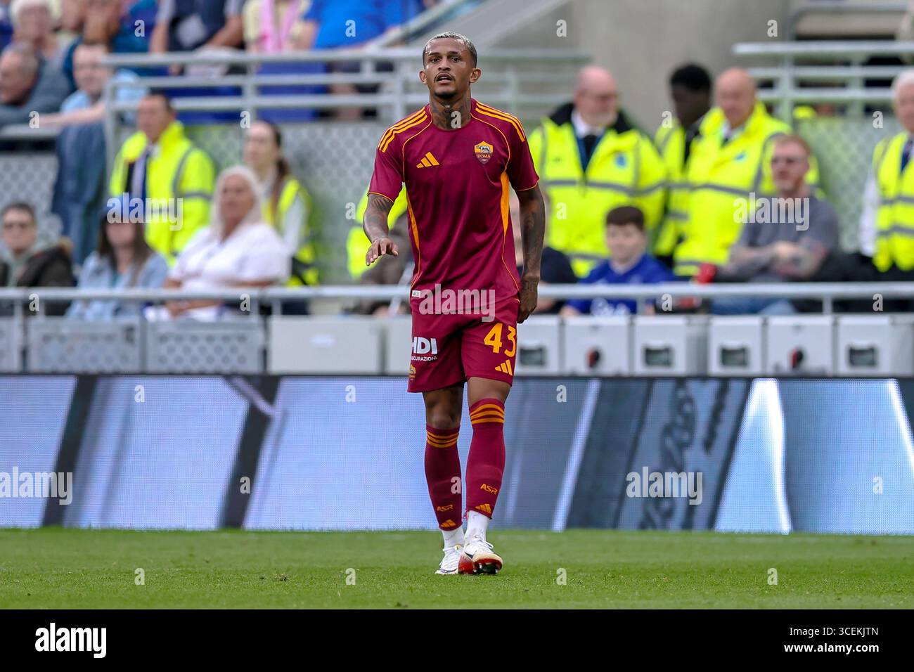 Wesley of AS Roma during the Everton FC v AS Roma Pre-Season friendly ...