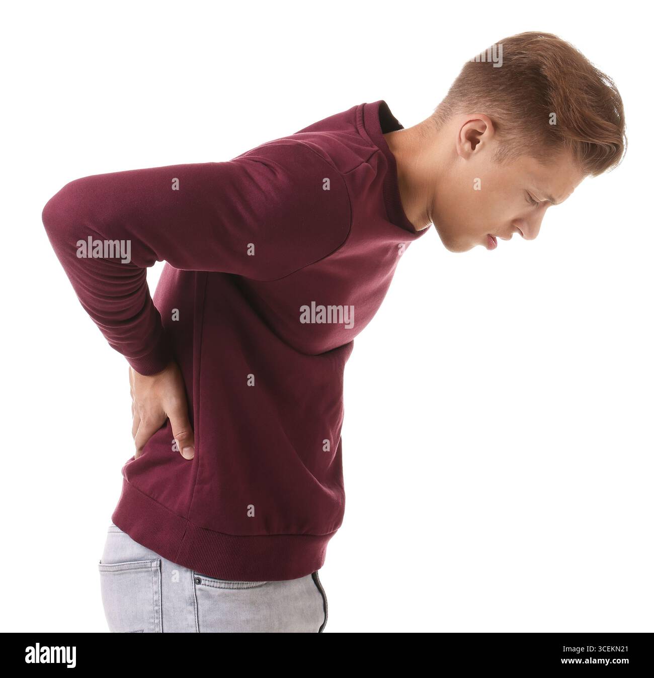 Bad back pain Cut Out Stock Images & Pictures - Alamy