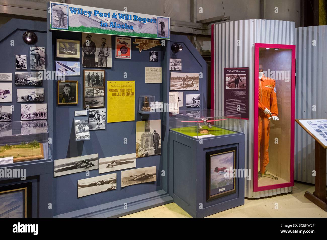Displays and exhibits of early aviation in the state of Alaska at the ...