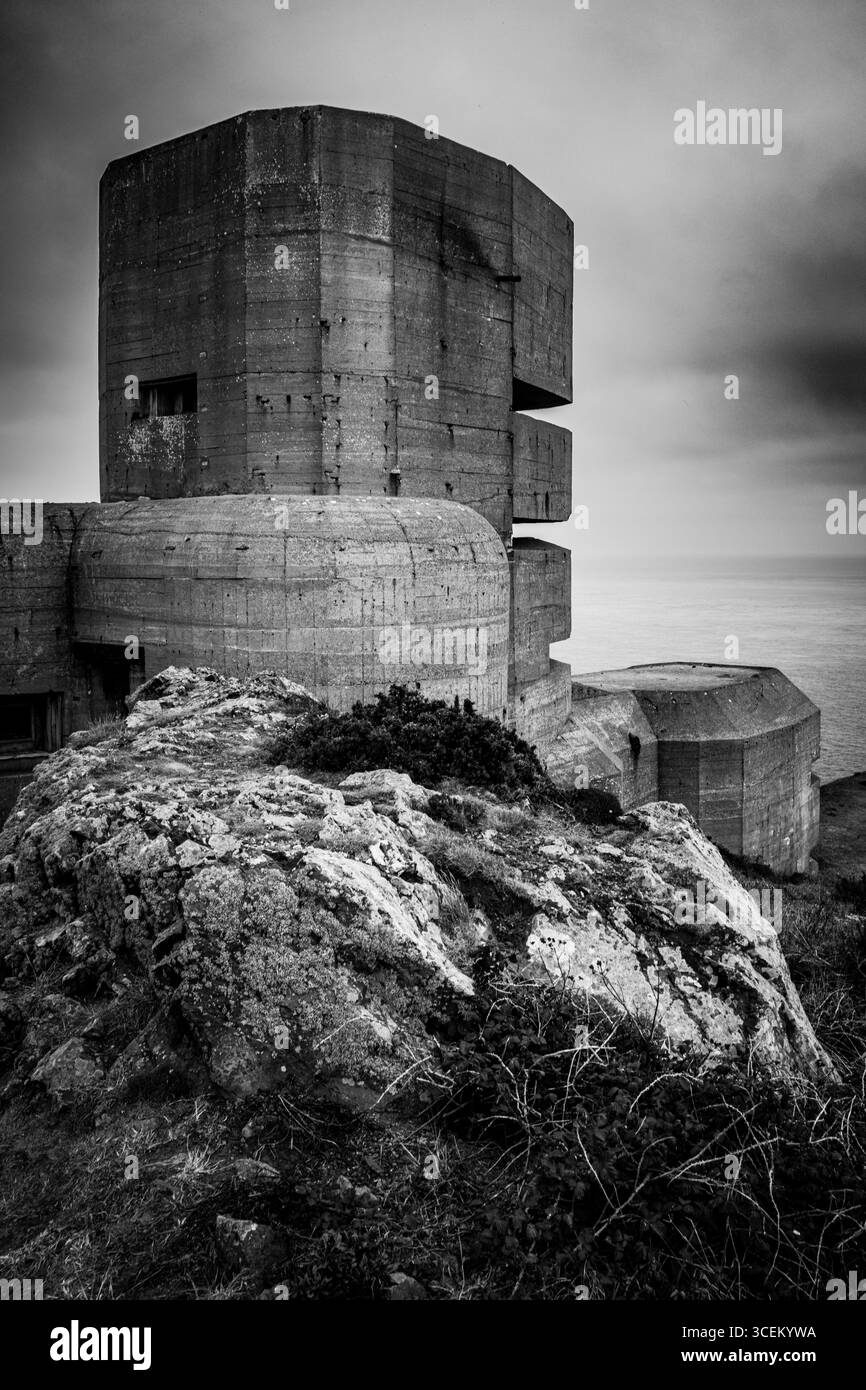 German Observation Bunker built during World War 2 on the island of ...