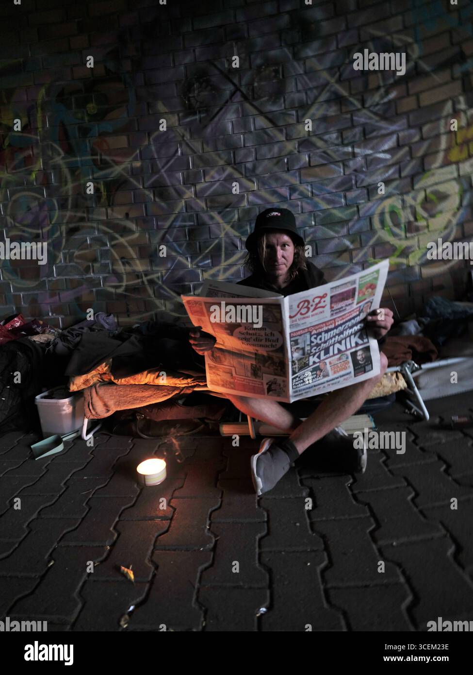 Obdachlosigkeit model realase vorhanden GER, Berlin, 20250818 ...