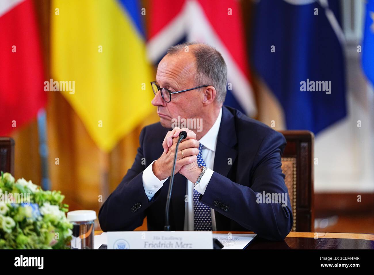 Washington DC, USA. 18th Aug, 2025. Chancellor Friedrich Merz of ...