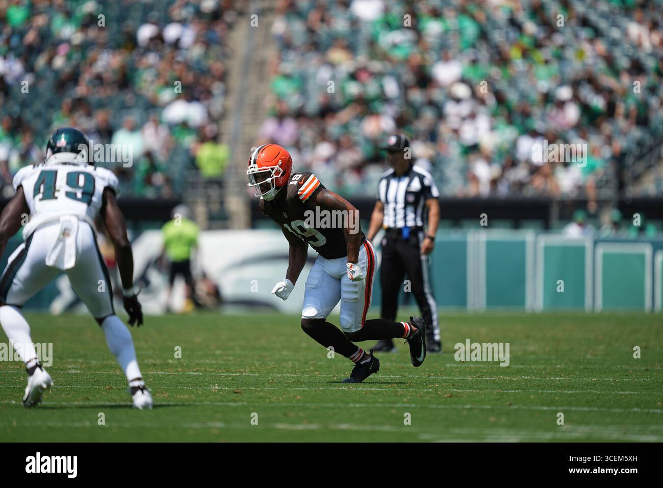 Cleveland Browns wide receiver Cedric Tillman in action during an NFL ...