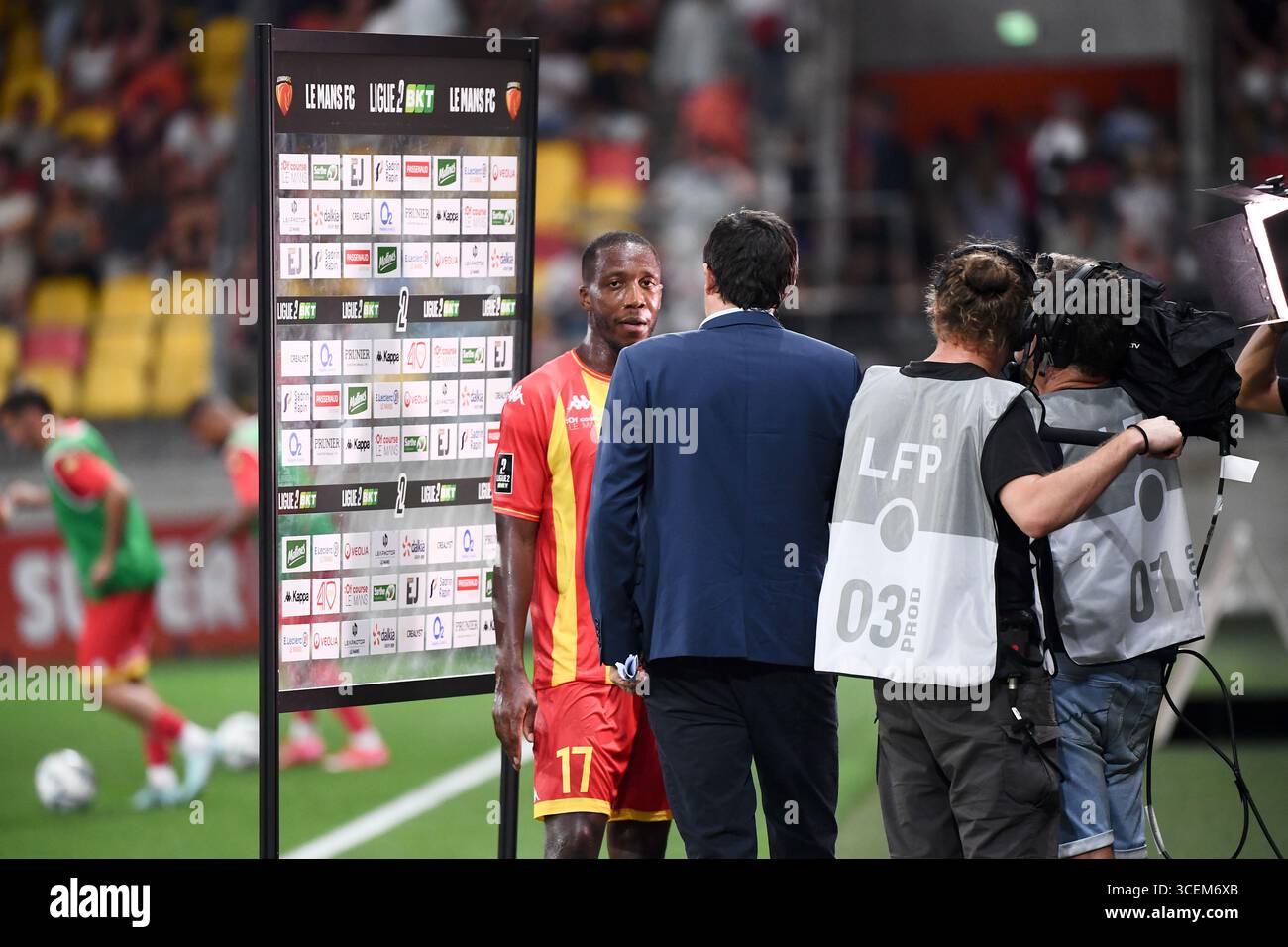 17 Samuel YOHOU (lmfc) during the Ligue 2 BKT match between Le Mans and ...