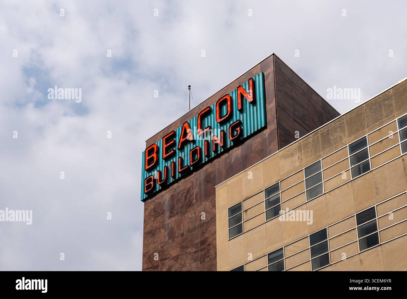 The Beacon Building in downtown Columbus Ohio was built in 1957 in Mid ...